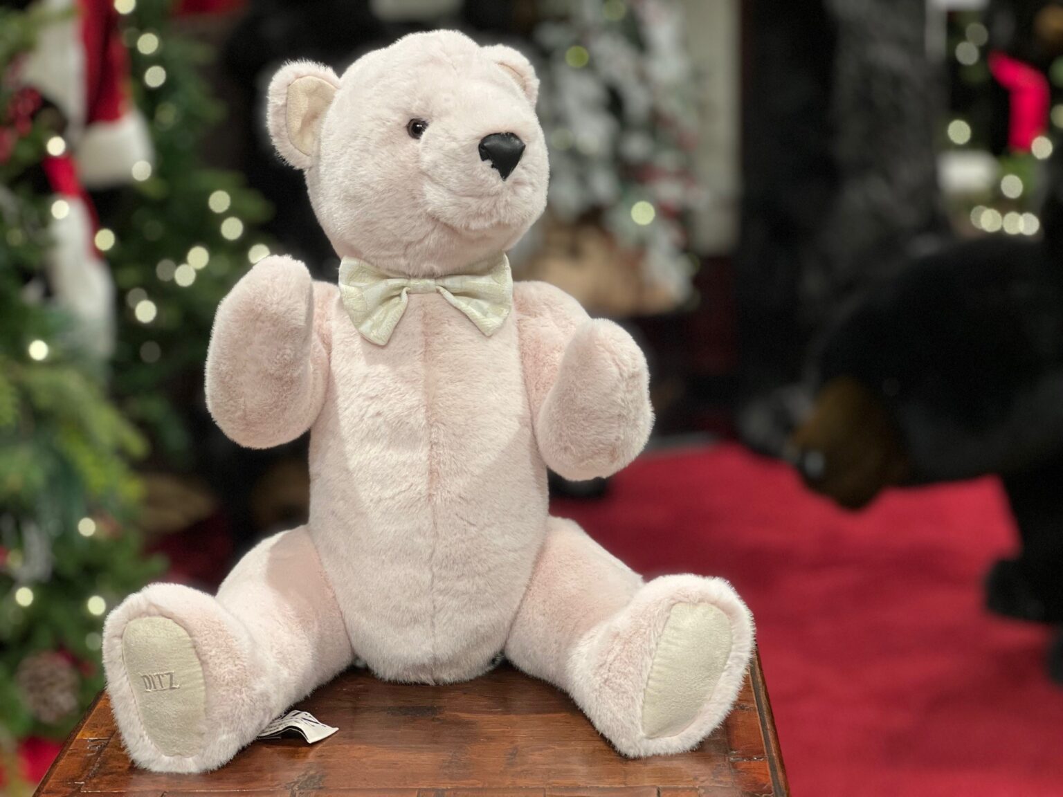 Soft Pink Jointed 16 in Bear - Ditz Designs by The Hen House